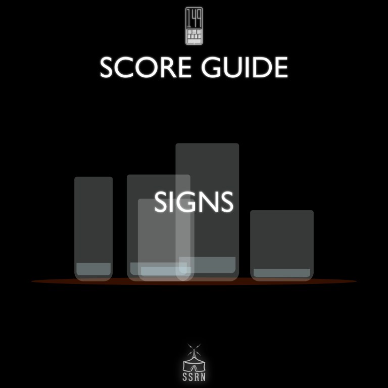 Score Guide – Signs (2002) – Sideshow Sound Theatre